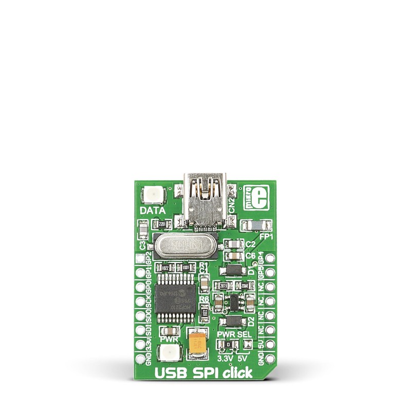 Usb Spi Click Breakout Board For Mcp2210 Usb To Spi Converter